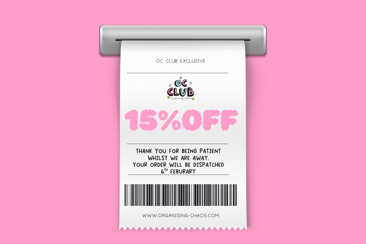 Save 15% Inside the OC Club Hub, while dispatch is paused! – Organising ...