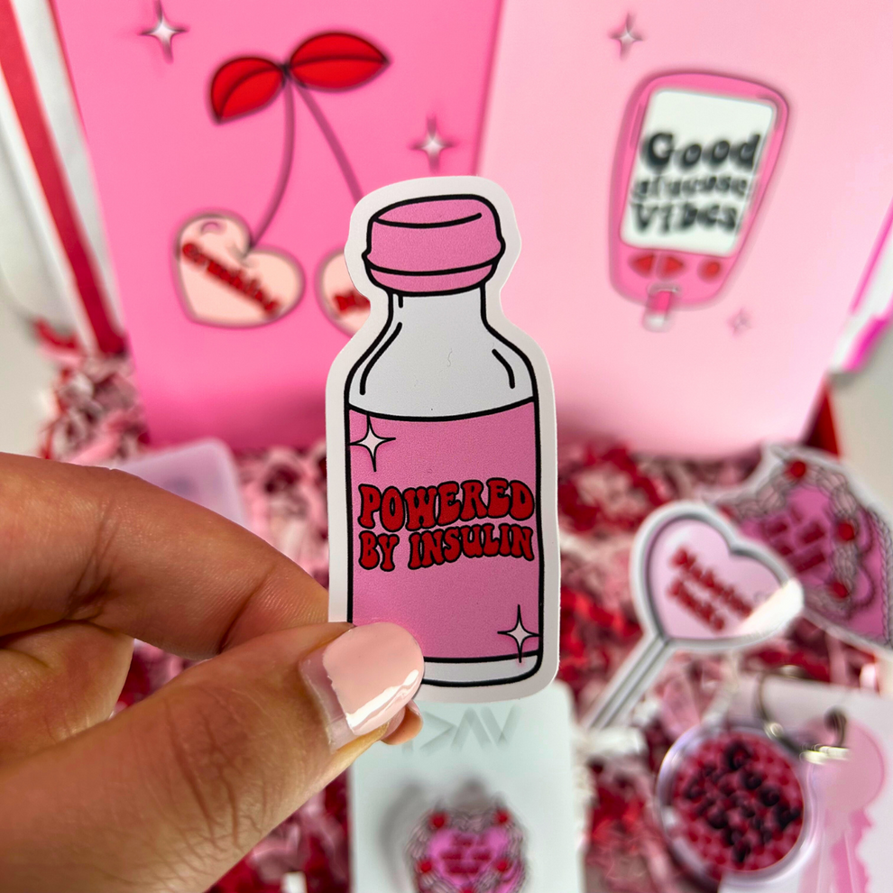 Powered By Insulin Vial Sticker – Organising Chaos